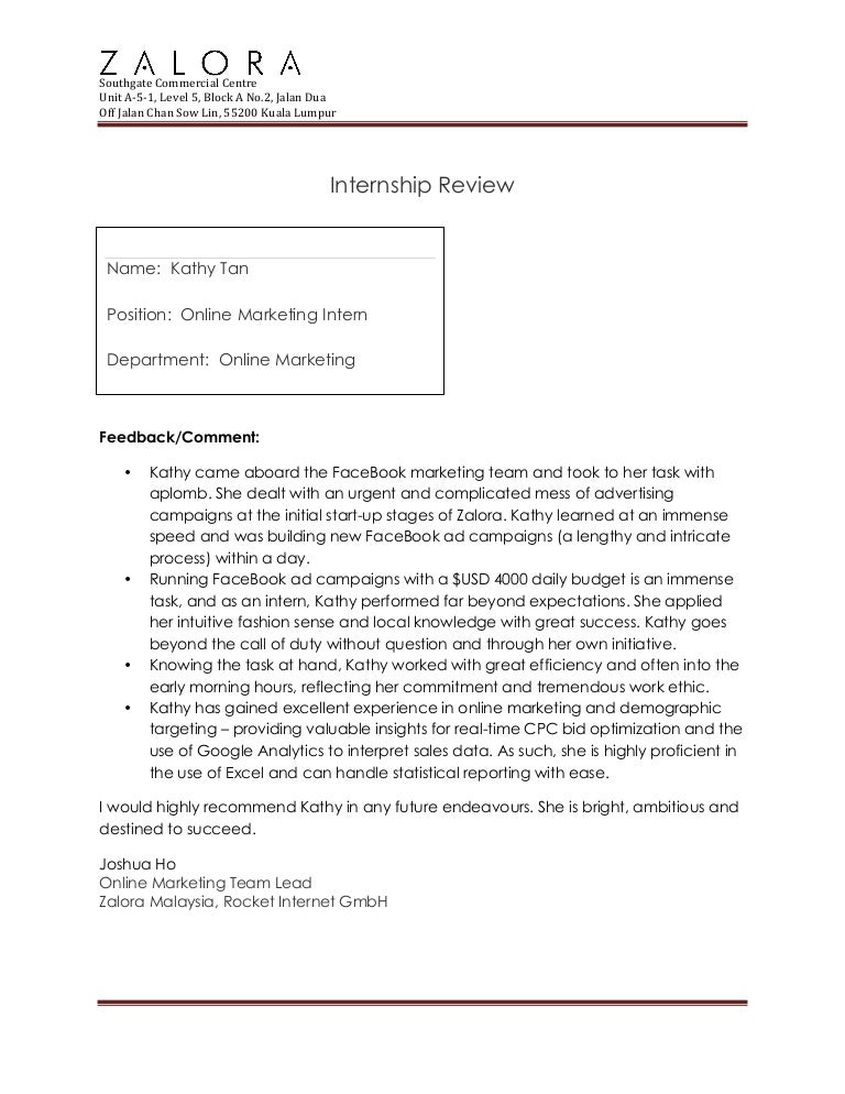 Internship Review 1 Internship Review 1