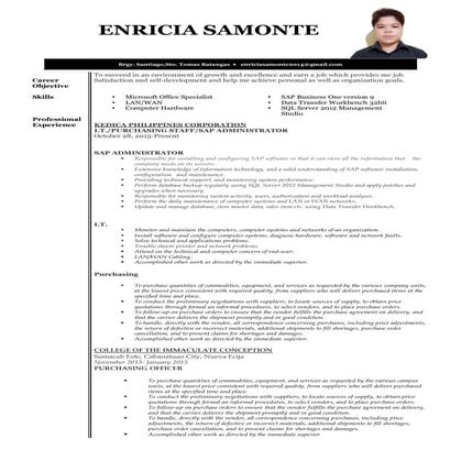 Maria's resume | PDF