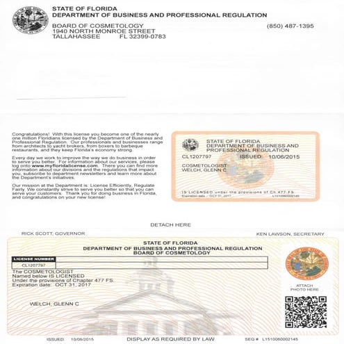 Cosmetology License | PDF
