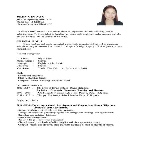 MY new CV | PDF