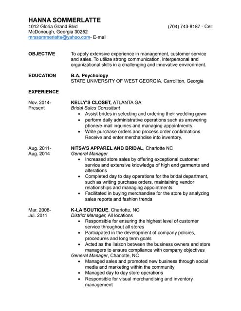 Kaitlyn White's Resume | PDF