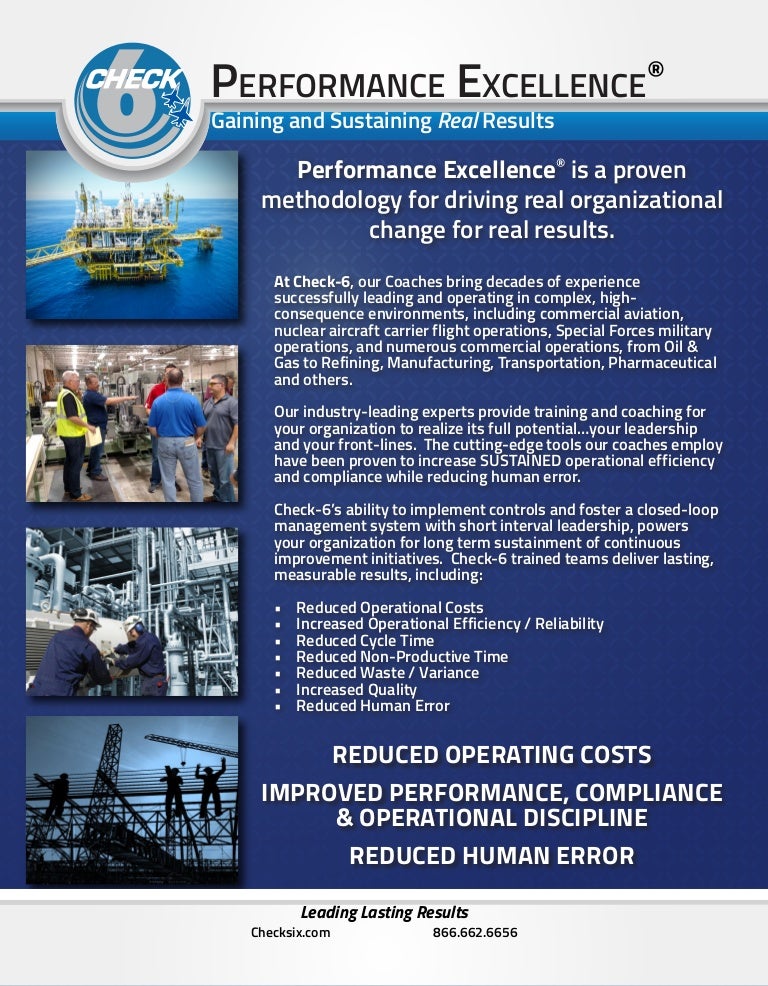 Performance Excellence 12JUL2016