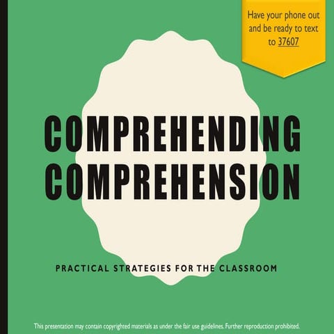 Comprehending Comprehension | PDF