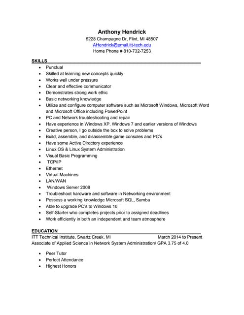Kevon's resume | PDF