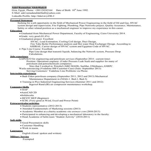 ADEL CV | PDF