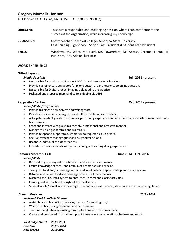 Marsalis Resume