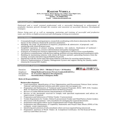 chandra Mohan Resume | DOCX
