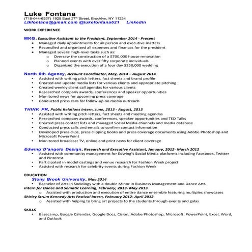 Luke_Fontana_Resume_2015 | DOC