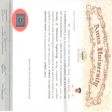 Degree Certificate | PDF