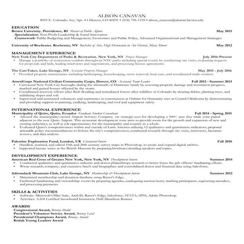 A Canavan Resume | PDF | Non-Profit Organizations | Industries