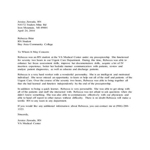 Reference Letter | DOCX