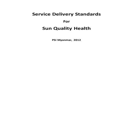 SQH Service Delivery Standards v5 | DOCX