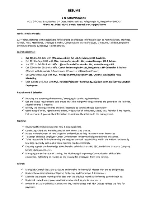 Vimala resume | PDF