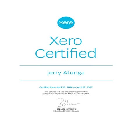 Xero Xertification | PDF
