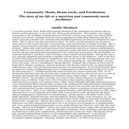 Community Music, Drum Circle, and Facilitation | ODT