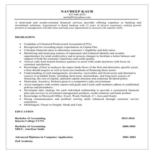 Michelle CV | ODT