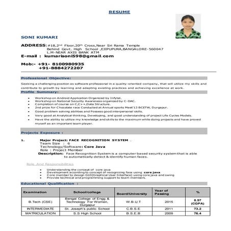 Soni Kumari Resume | DOCX