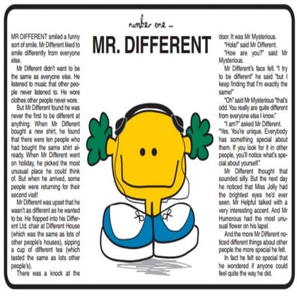 Spiritual Stories... Mr Different | PPT