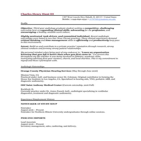 Resume Updated - 2016 | DOC