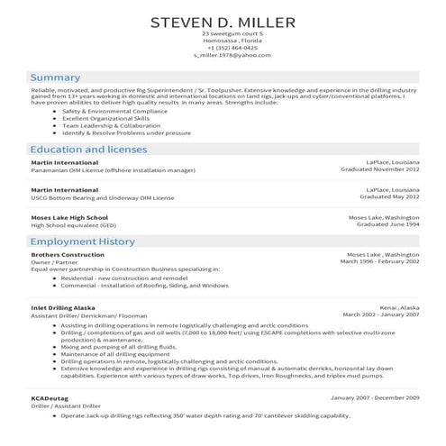 Trevor final cv2 | DOCX