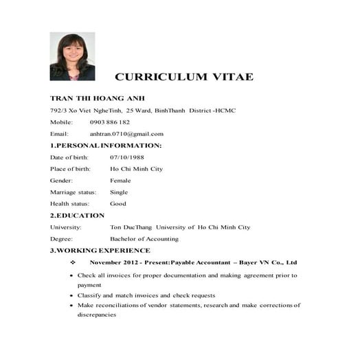 CV-Tran Thi Hoang Anh | DOCX