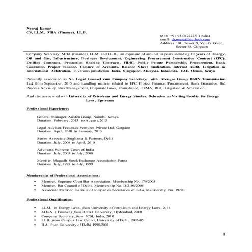 Neeraj Resume updated | DOCX