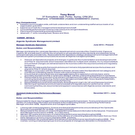 Tony Bond updated (4) | DOCX | Business Accounting & Finance | Business