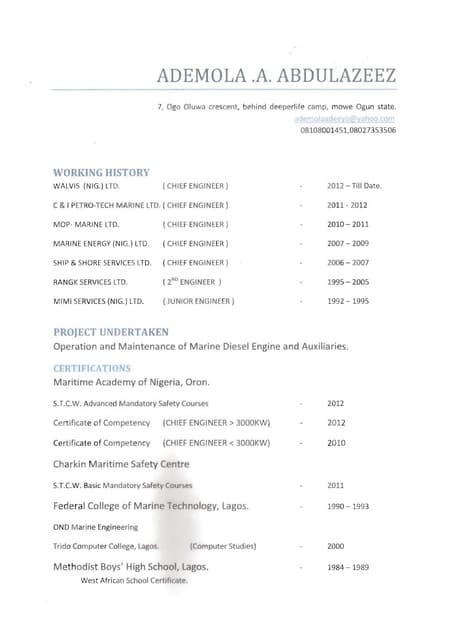 Locomotive Engineer Certificate 1 | PPT