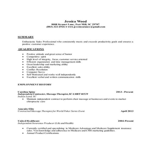 jess sales resume | DOCX