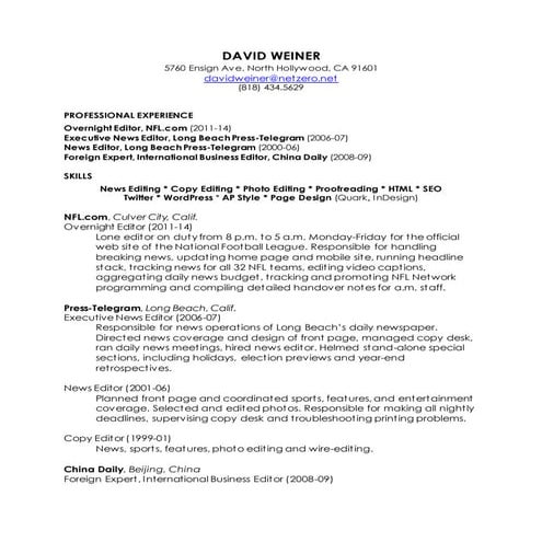 June 2015 Resume | DOCX