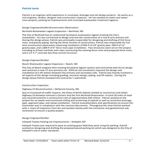 Willey CV 2016 | DOC