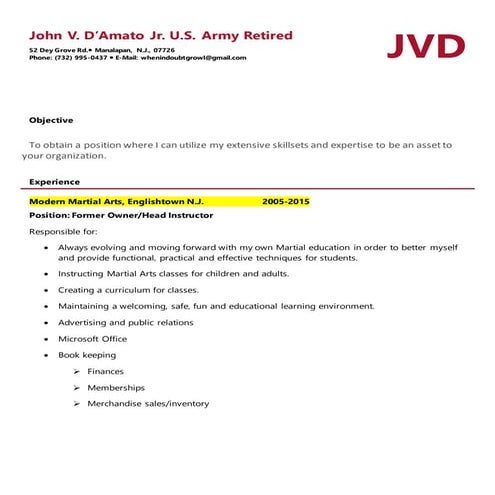 John resume | DOCX
