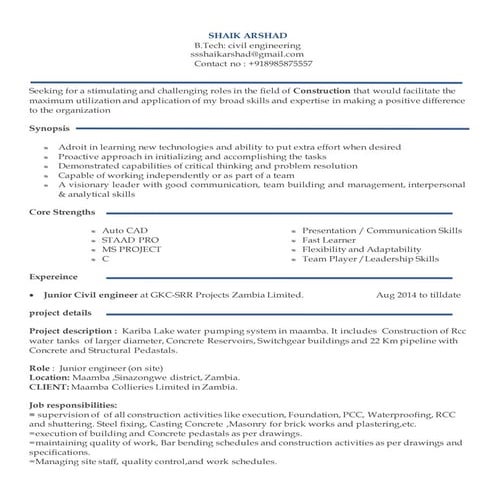 Arshad_ Resume | DOCX