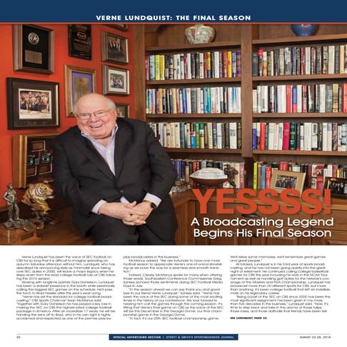 Verne Lundquist Tribute Section | PDF