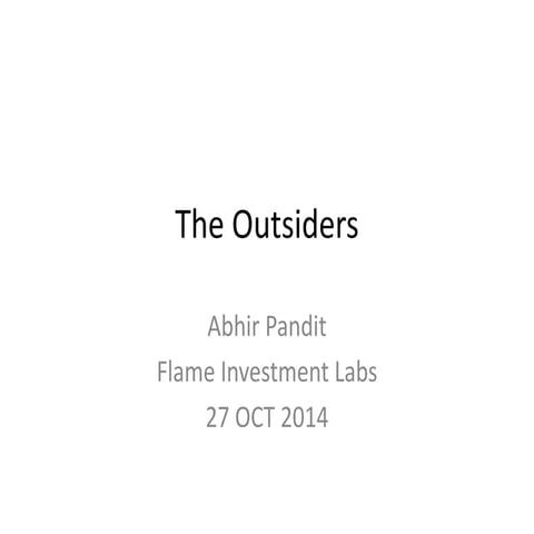 The Outsiders | PPTX