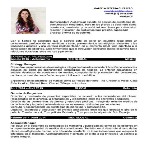 Marcela Becerra Guerrero presentations