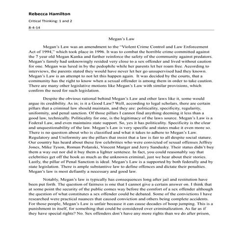 Megans Law Pdf