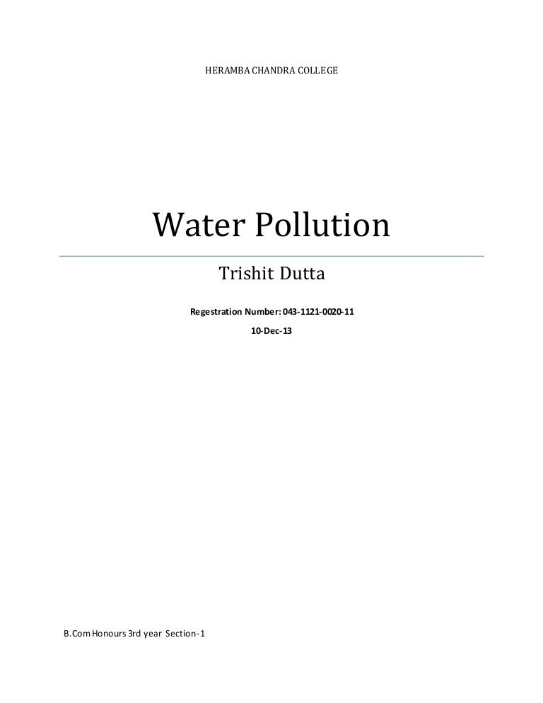 PDF Télécharger conclusion of water pollution assignment Gratuit PDF ...