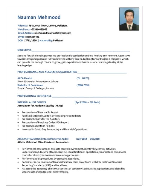 Owais CV | PDF