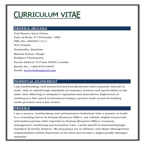 CURRICULUM VITAE prisca II | PDF