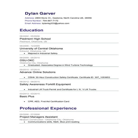 Dylan Garver presentations