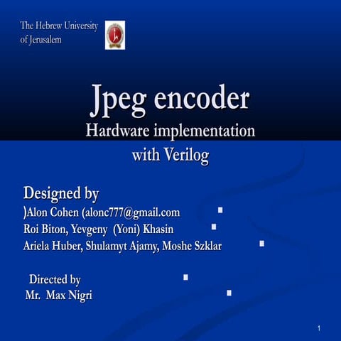 Jpeg encoder | PPT