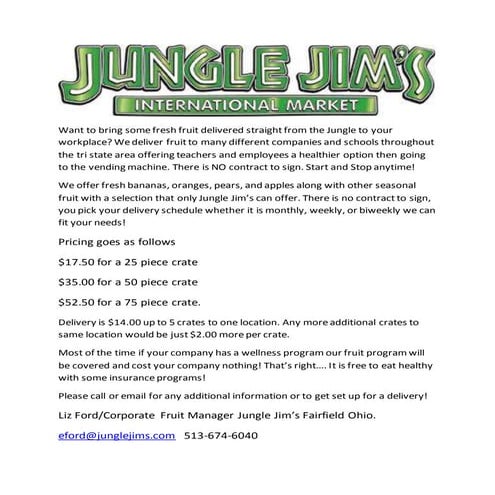 JUNGLE CORPORATE FRUIT LETTER | DOCX