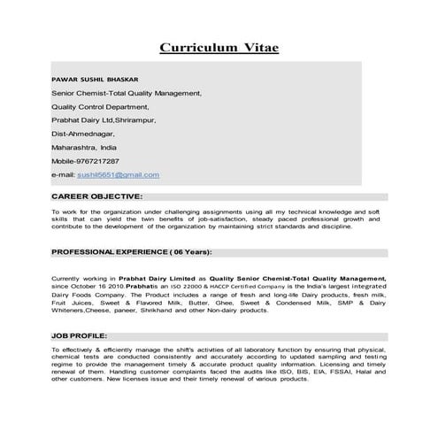 sushil resume | DOCX