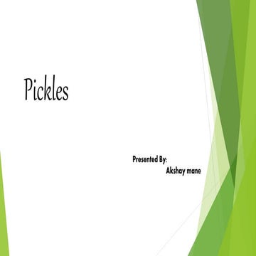 pickels | PPTX