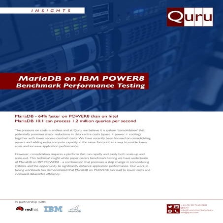 MariaDB on IBM POWER8 | PDF