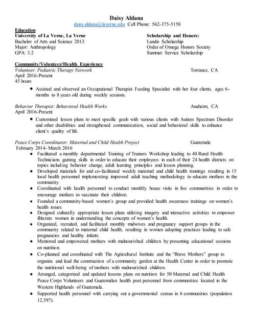 Sarah Williams 2015 Resume -2 | PDF