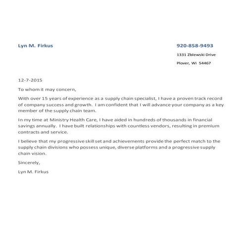 Lyn Firkus Resume | DOCX