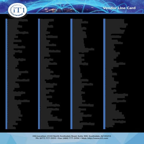 Vendor_line_card_Commercial | PDF