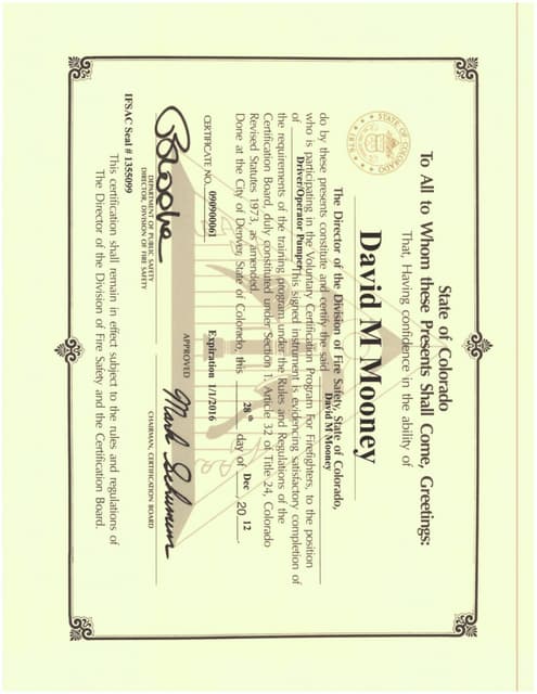 CO Haz-Tech Mooney exp 7-1-16 | PDF